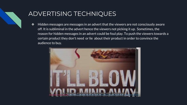 Structure and Techniques of Television Advert | PPT
