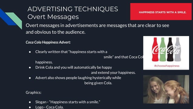 Structure and Techniques of Television Advert | PPT