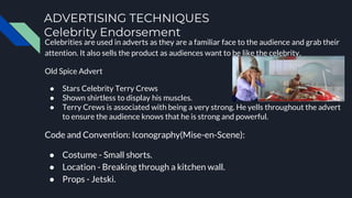 Structure and Techniques of Television Advert | PPT