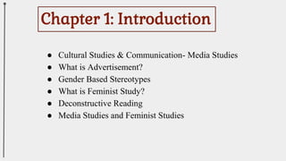 Deconstructing Gender Stereotypes: A Feminist Study of Selected Indian ...