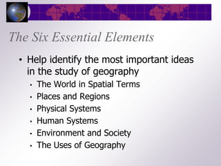 A Geographer’s World | PPTX