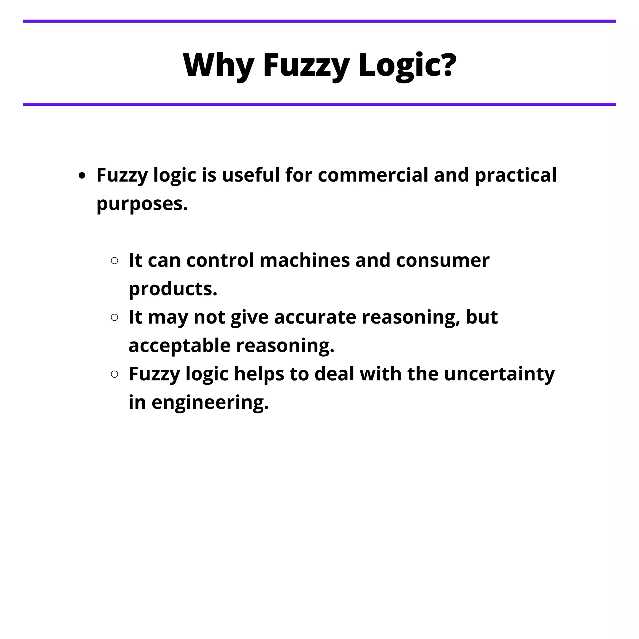 AI - Fuzzy Logic Systems | PDF