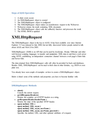 Copy of ajax tutorial | DOCX