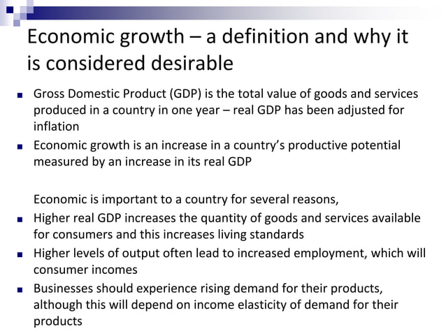 Copy of A LEVEL Business External Economic Influences on Business ...