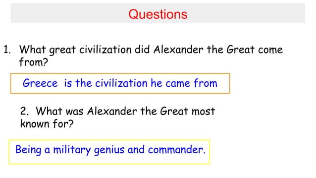 Alexander the great's history | PDF
