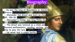 Alexander the great's history | PDF