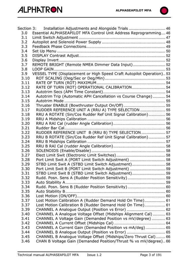 ALPHASEAPILOT MFA Autopilot | PDF