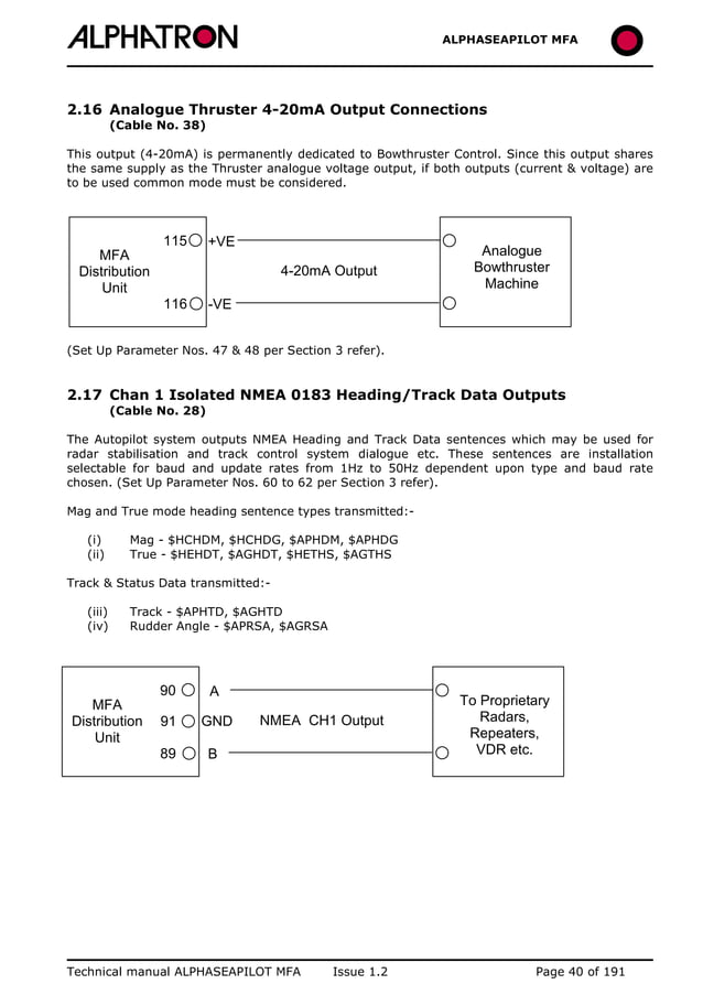 ALPHASEAPILOT MFA Autopilot | PDF