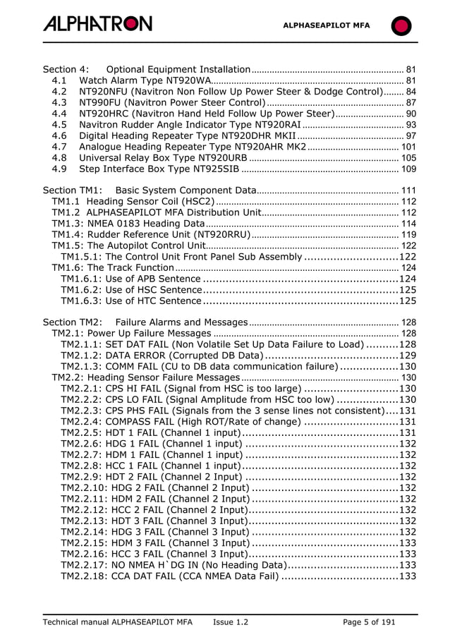 ALPHASEAPILOT MFA Autopilot | PDF