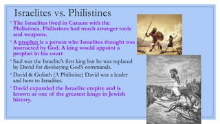 Ancient Israel from Moses to David to Solomon | PPTX