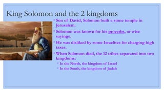 Ancient Israel from Moses to David to Solomon | PPTX