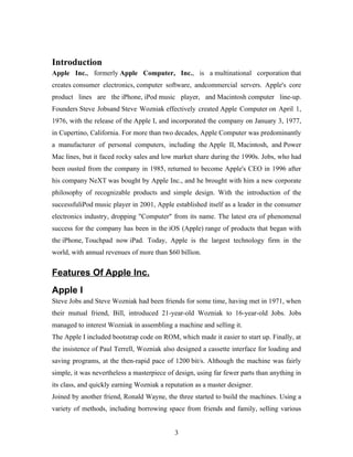 Strategic Change In Apple Inc. | DOC