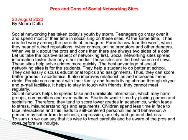 Copy of Article Writing_ class VIII (1).pptx | Social Networking | Internet