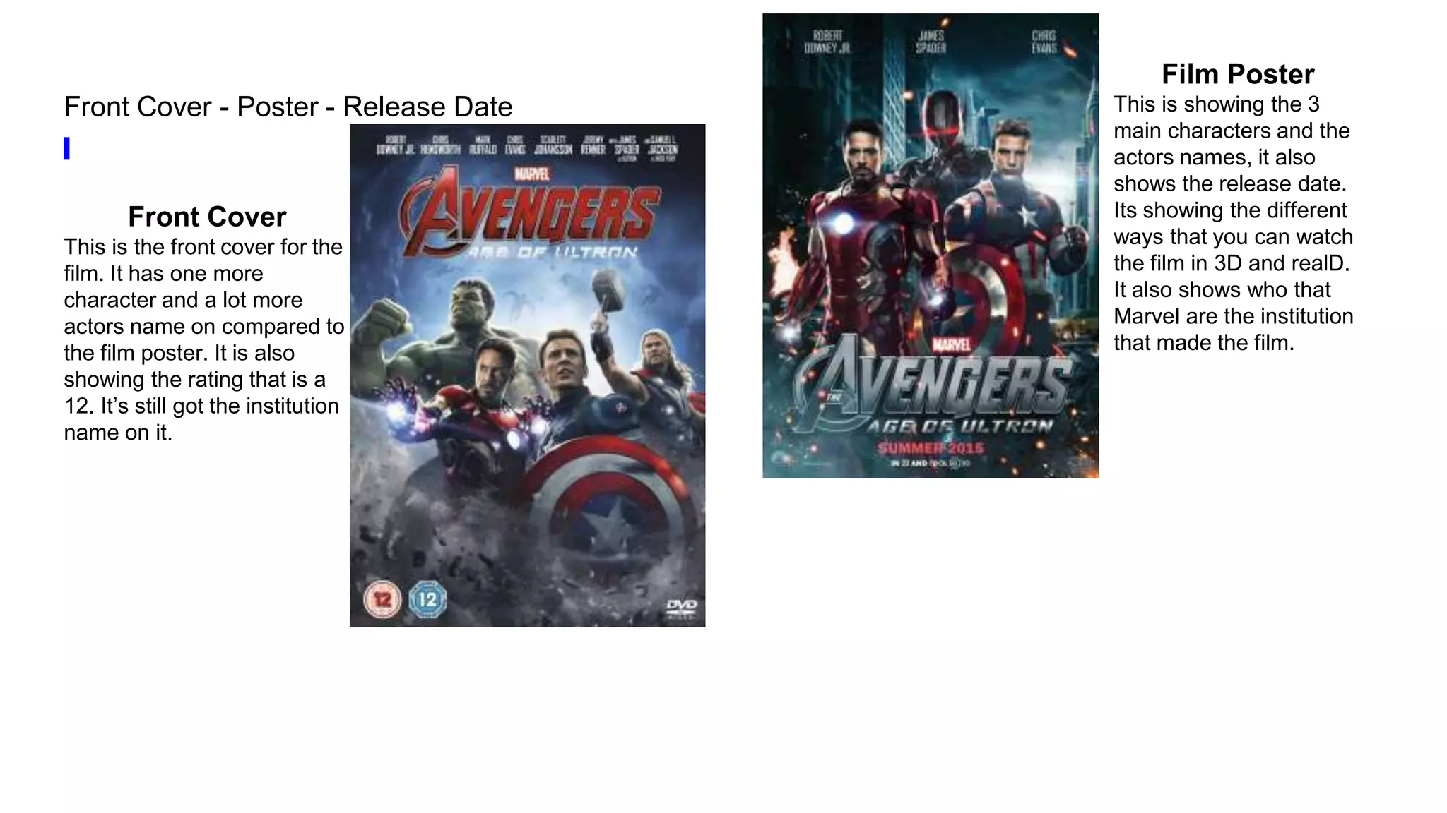 Copy of avengers age of ultron | PPTX | Movies | Entertainment