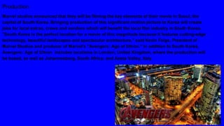 Copy of avengers age of ultron | PPTX | Movies | Entertainment