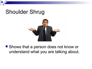 Different gesture in body language | PPT