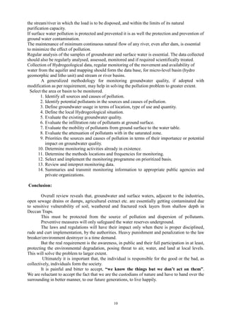 Groundwater Quality from Basaltic Aquifers, Dr. S. K. Vadagbalkar ...
