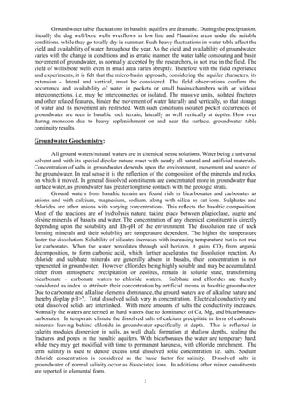 Groundwater Quality from Basaltic Aquifers, Dr. S. K. Vadagbalkar ...