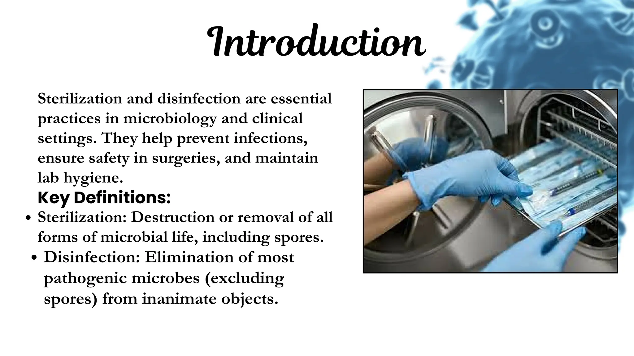 Sterilization and Disinfection - By Dr. Preeti Tyagi(MBBS, MD) | PDF