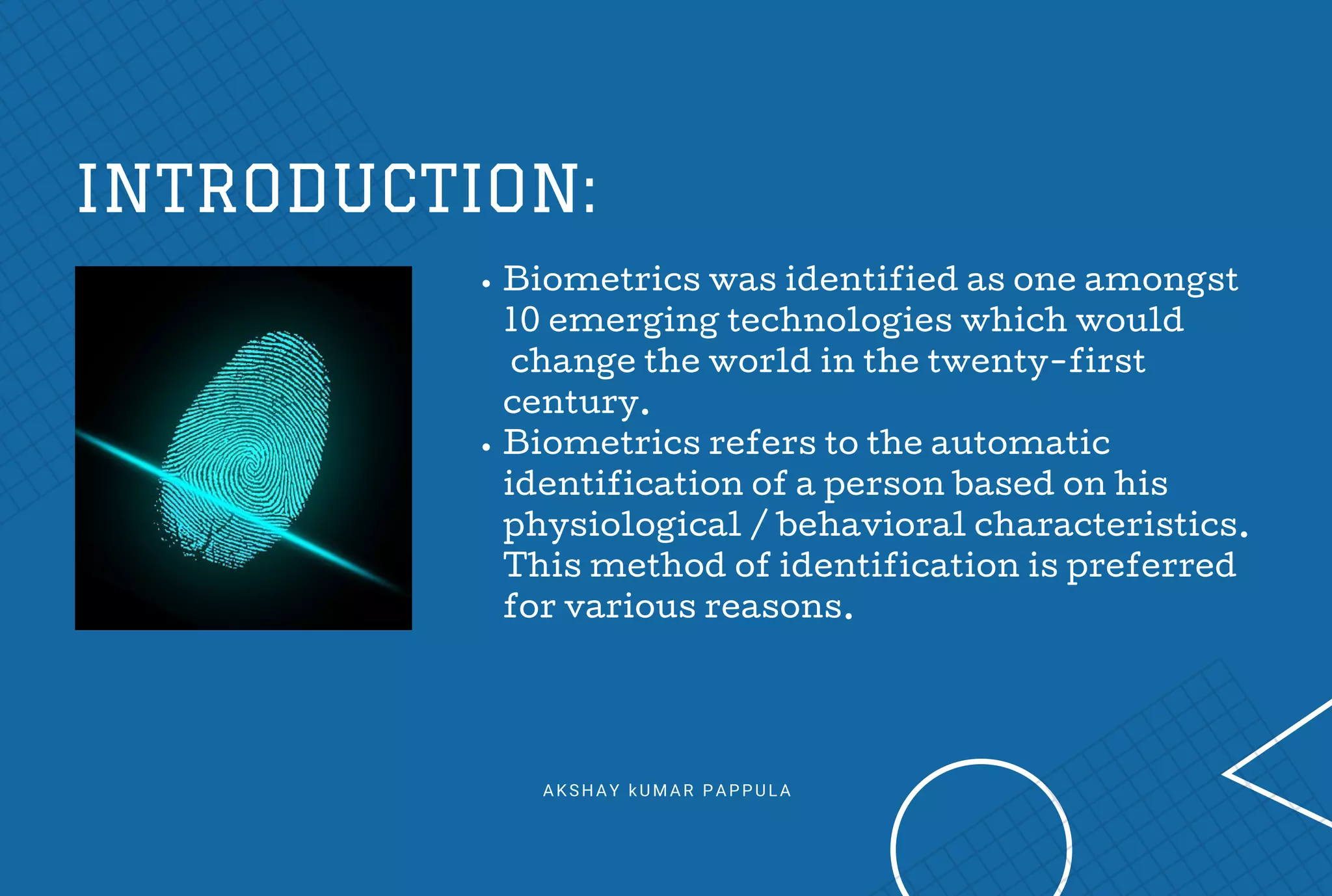 Biometric Technology | PPT