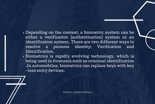 Biometric Technology | PPT