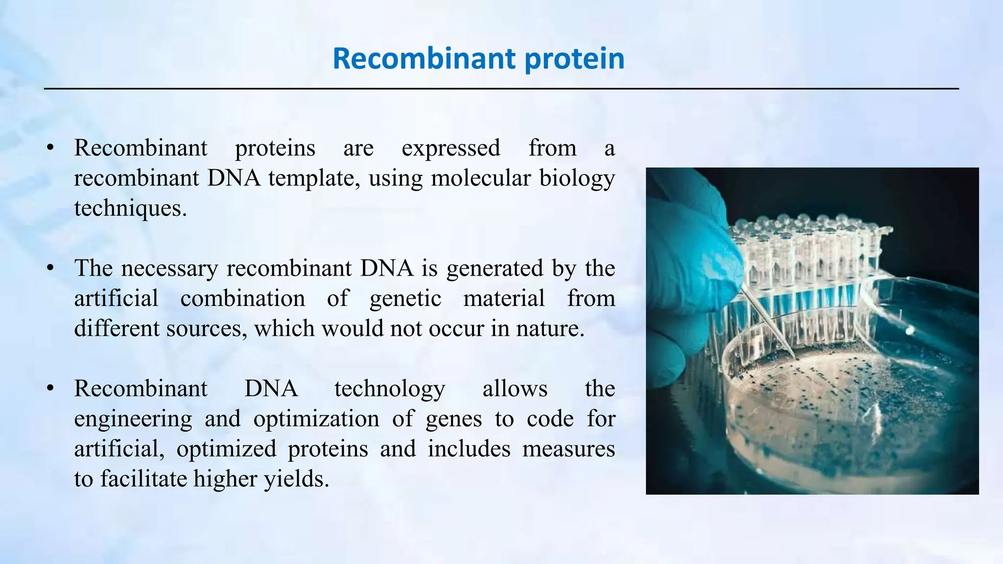 Recombinant Protein Technology in laboratory .pptx