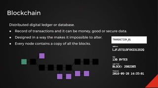 Blockchain in Bioinformatics | PPTX
