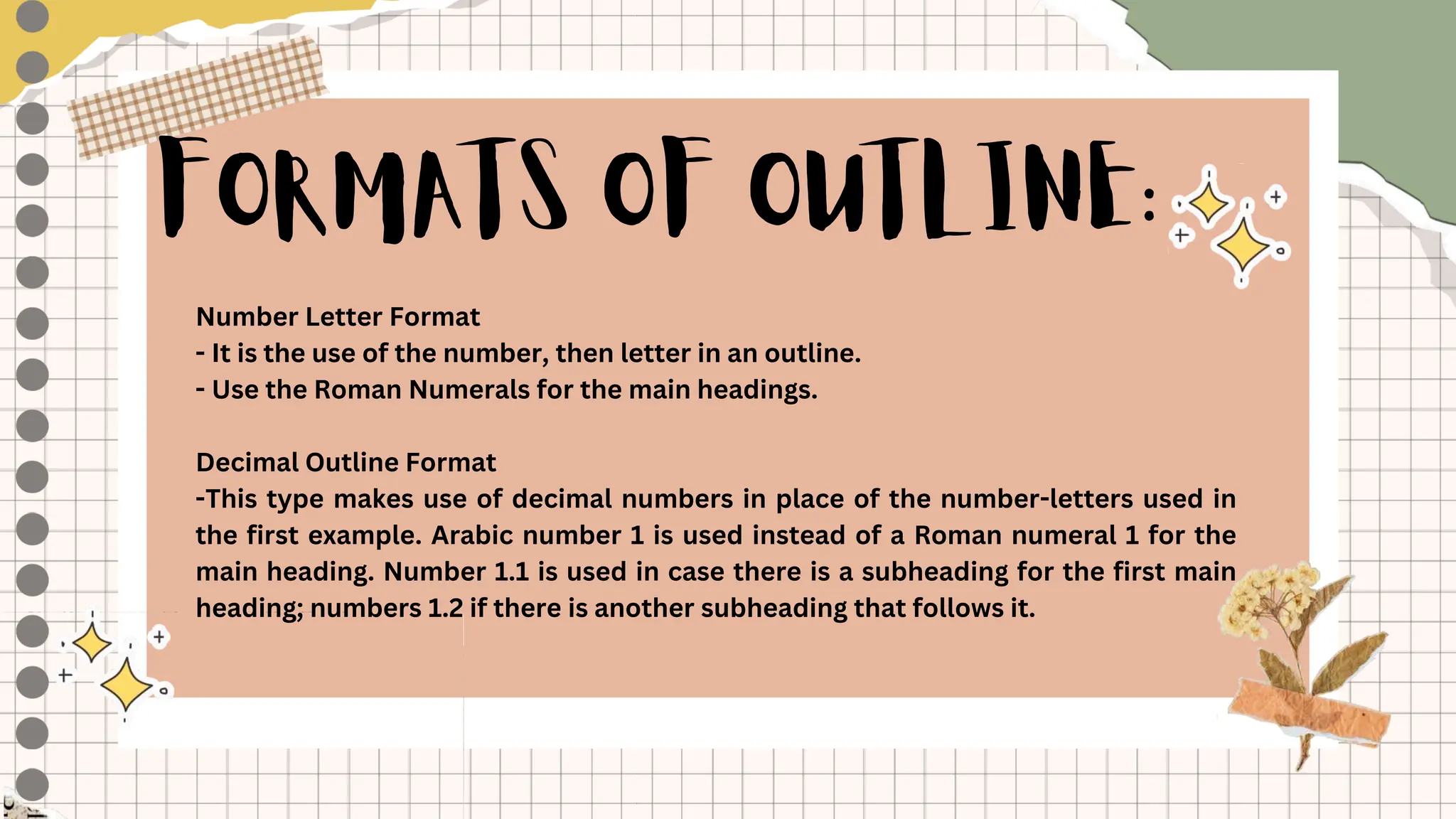 GRADE SIX ENGLISH - TOPIC OUTLINING PPT. | PPTX