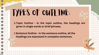 GRADE SIX ENGLISH - TOPIC OUTLINING PPT. | PPTX