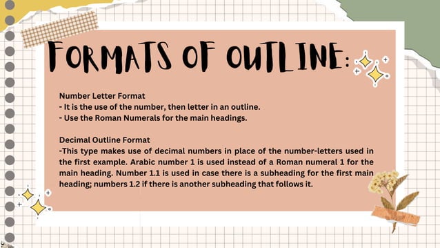 GRADE SIX ENGLISH - TOPIC OUTLINING PPT. | PPTX