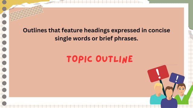 GRADE SIX ENGLISH - TOPIC OUTLINING PPT. | PPTX