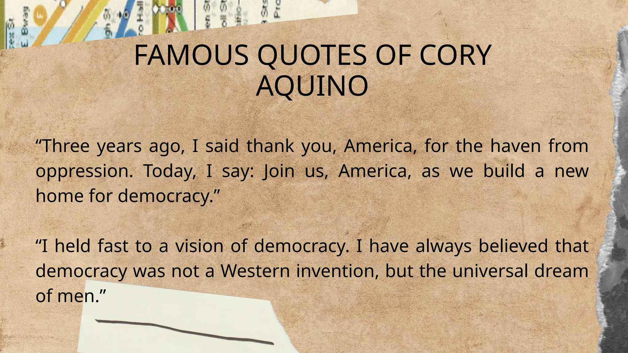 Analysis on Cory Aquino Speech before the US Congress | PPTX