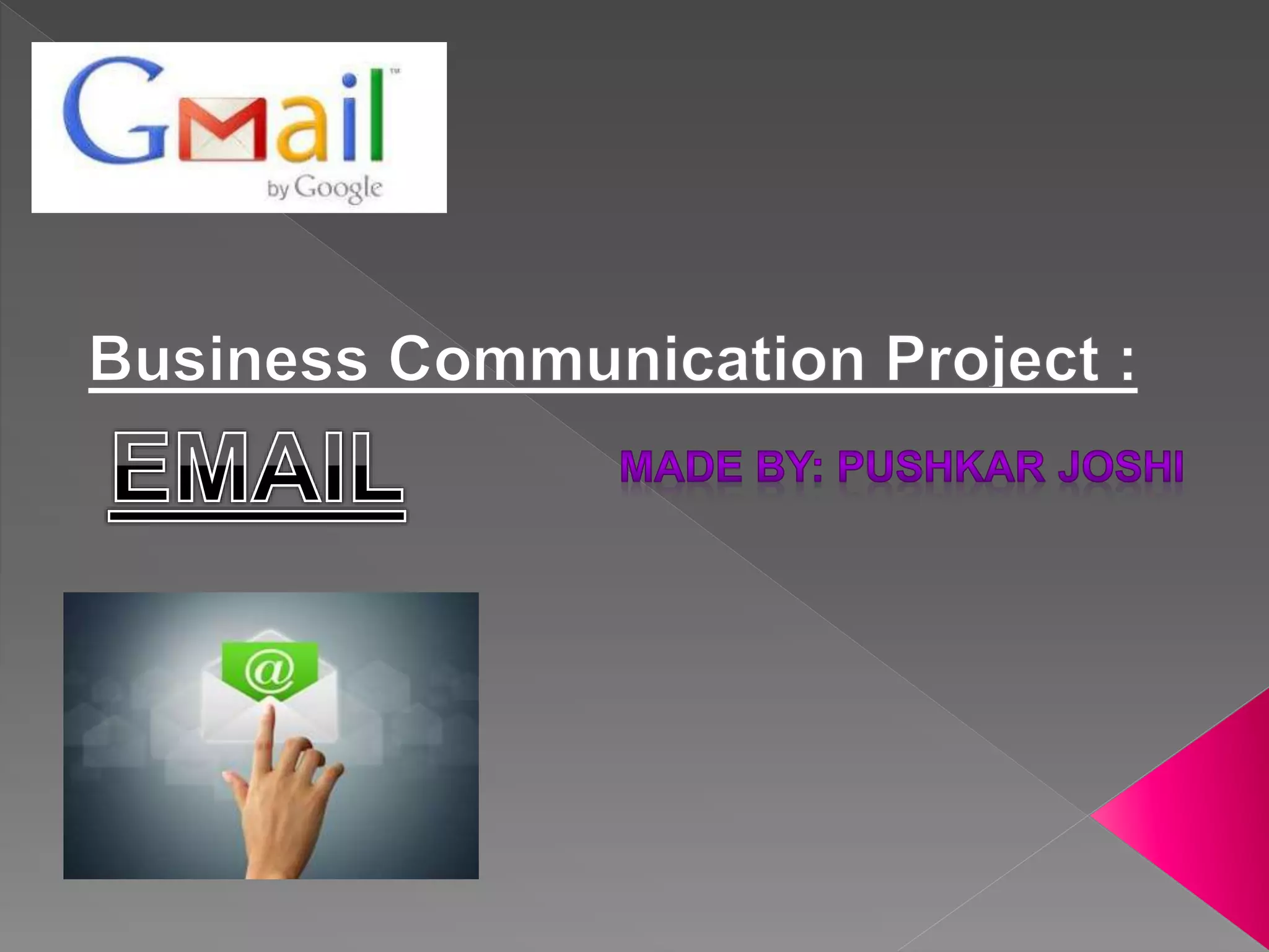 Types of business communication (Email) | PPT