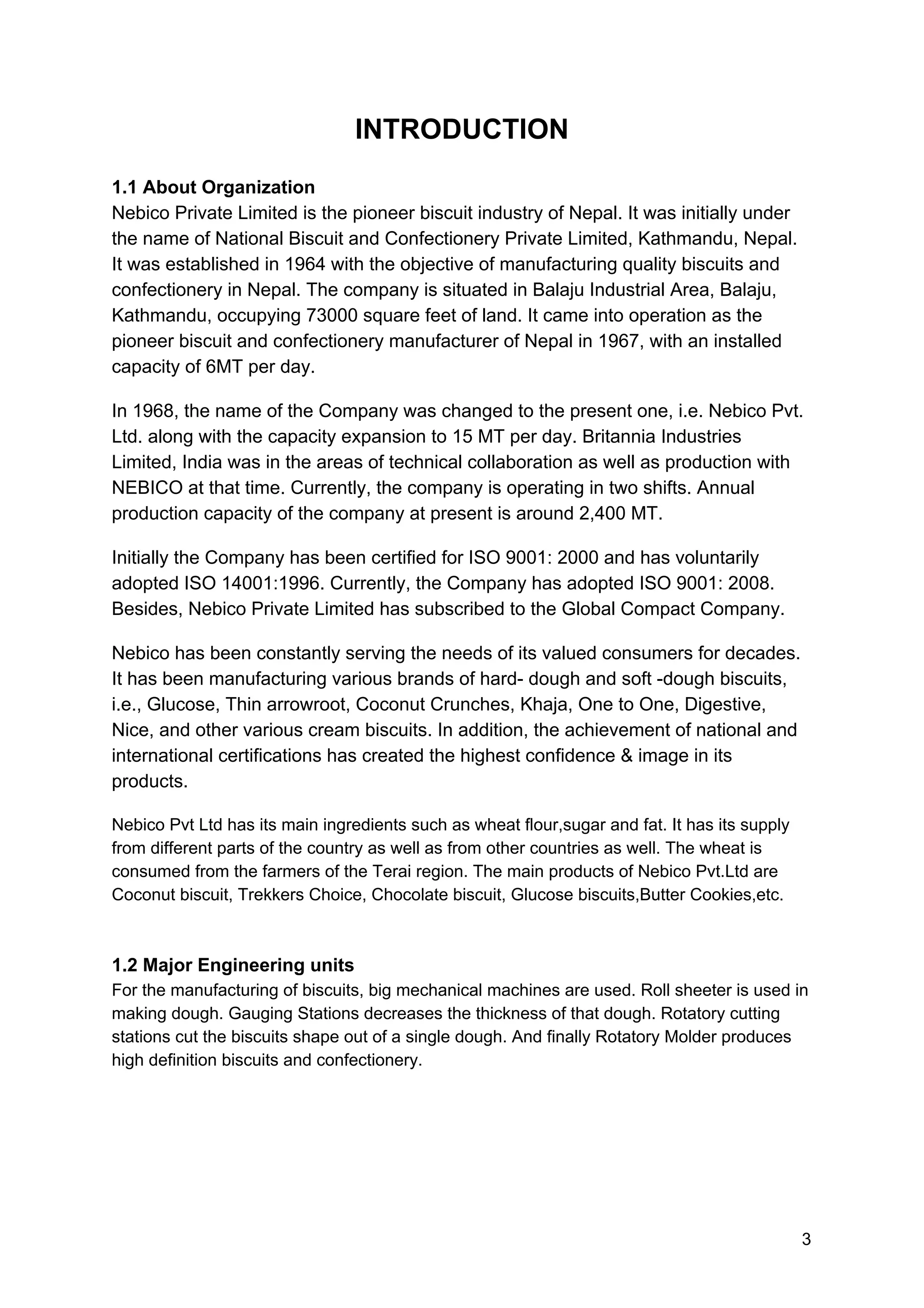 Case study of Nebico Pvt Ltd | PDF