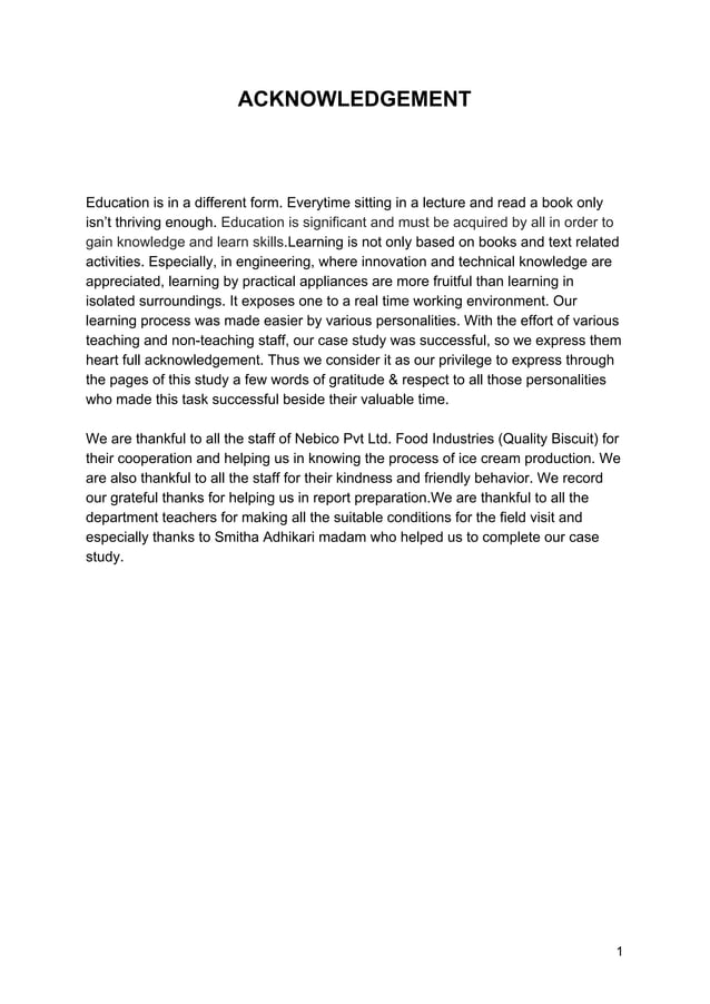 Case study of Nebico Pvt Ltd | PDF | Desserts and Baking | Food & Drink