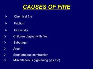 Copy of causes of fire and fire prevention | PPT