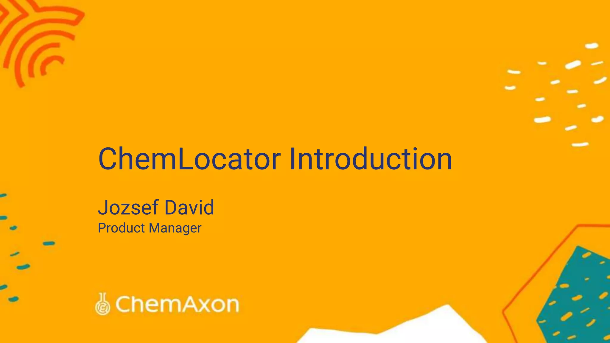ChemAxon ChemLocator - Cheminfo Stories Day 5 | PPT