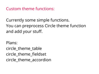 Drupal 7 — Circle theme | PPT