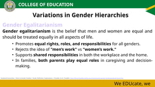 Socio-Anthro: Gender Differences and Hierarchies | PPTX