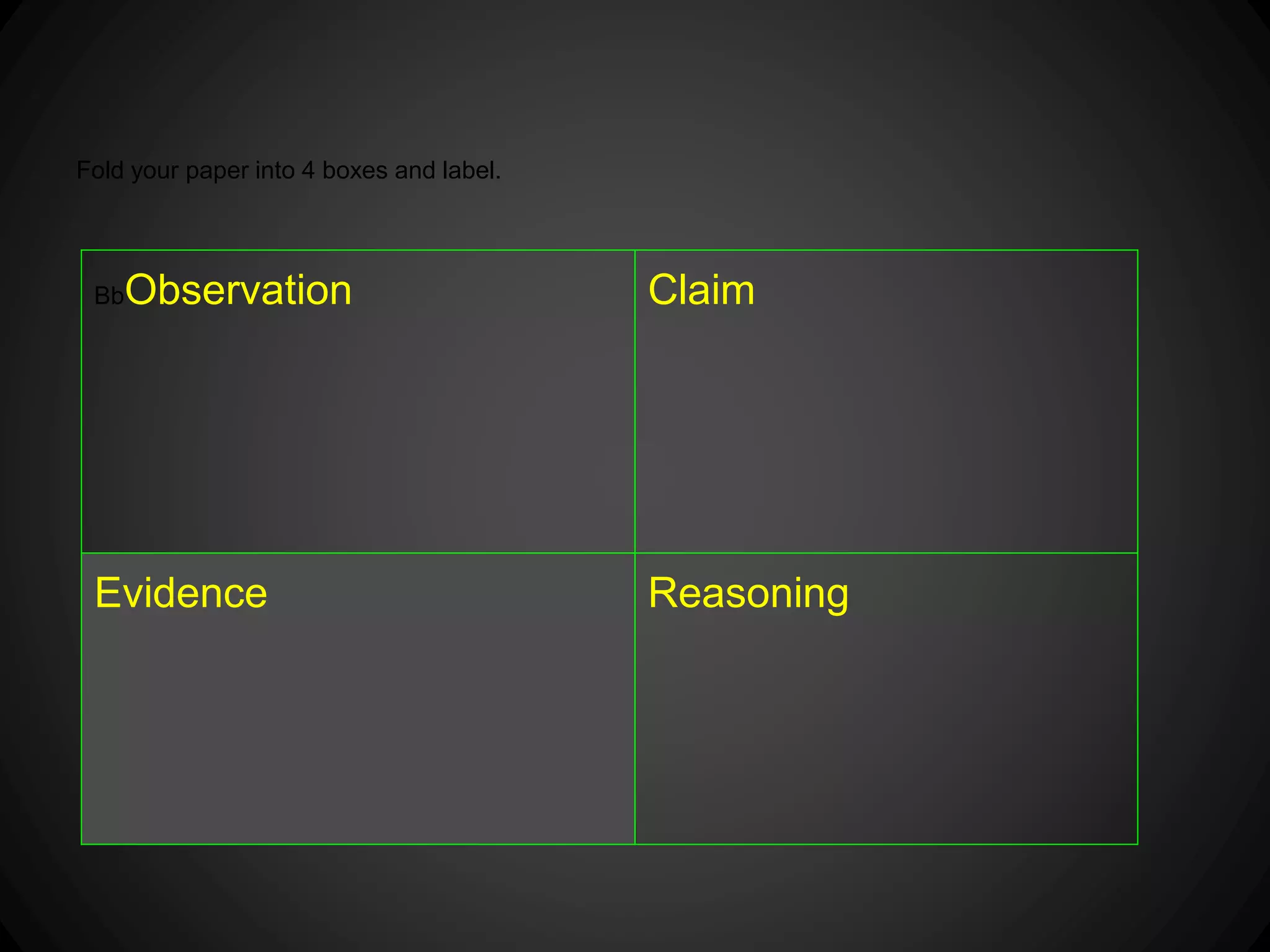 Claim evidence and reasoning presentation | PPTX