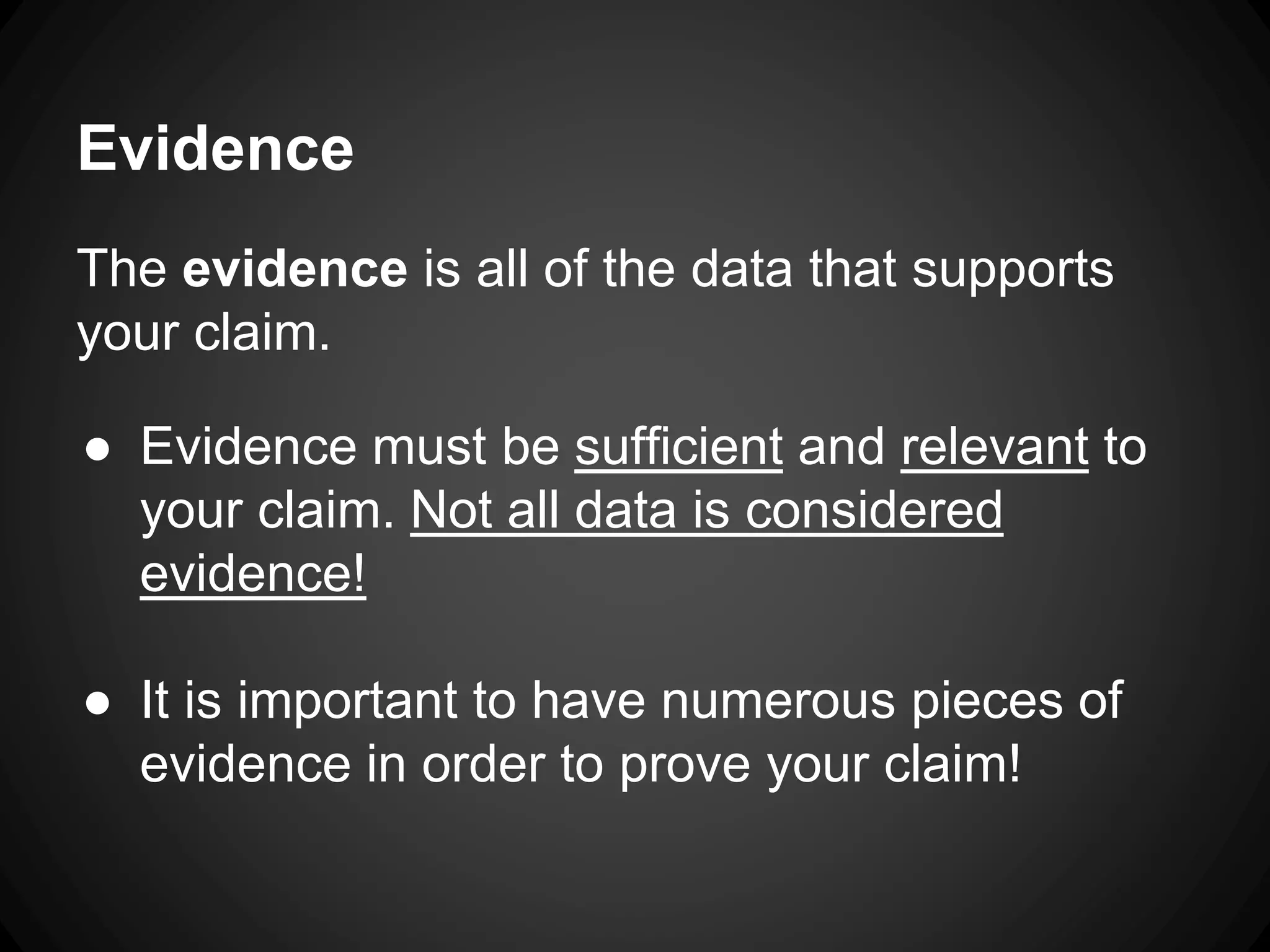 Claim evidence and reasoning presentation | PPTX