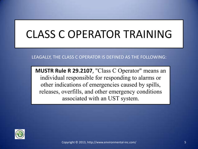 Class C UST Training | PPTX | Gasoline Prices | Economy