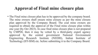 Copy of Closure Plan, Mine clousure.pptx