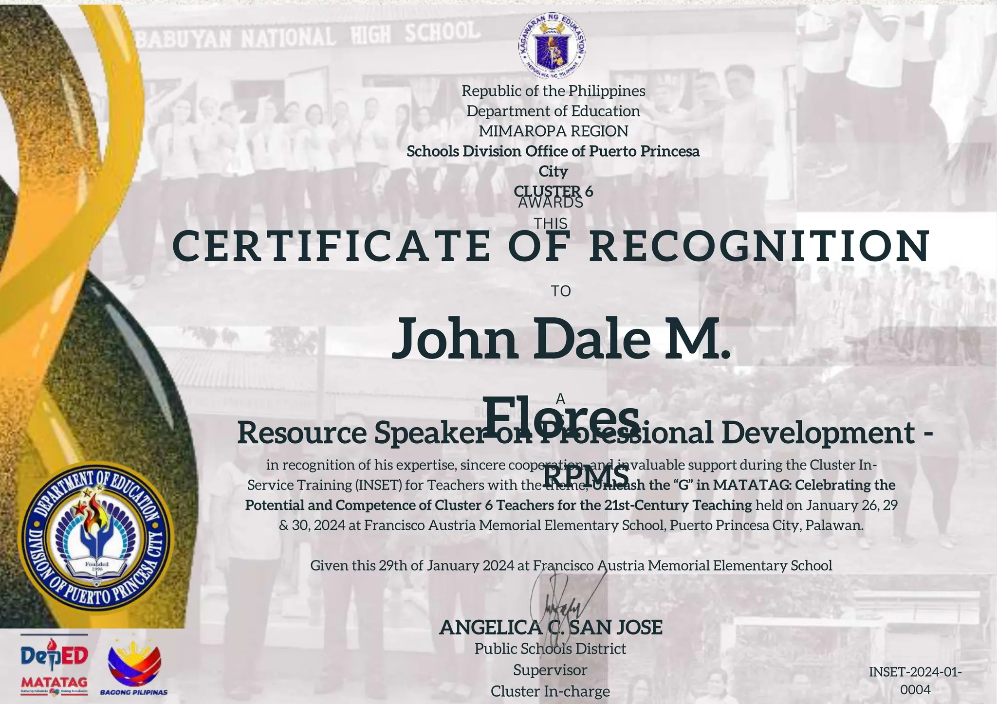 Copy of Cluster INSET certificatesA.pptx