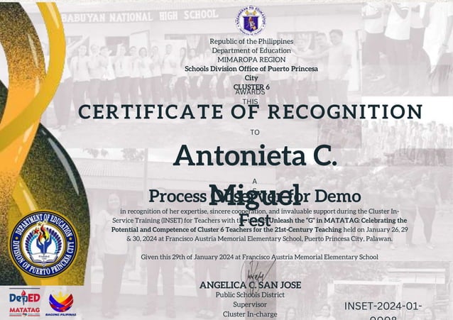 Copy of Cluster INSET certificatesA.pptx