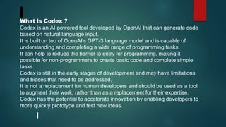 codex.pptx | Shareware and Freeware | Computer Software and Applications
