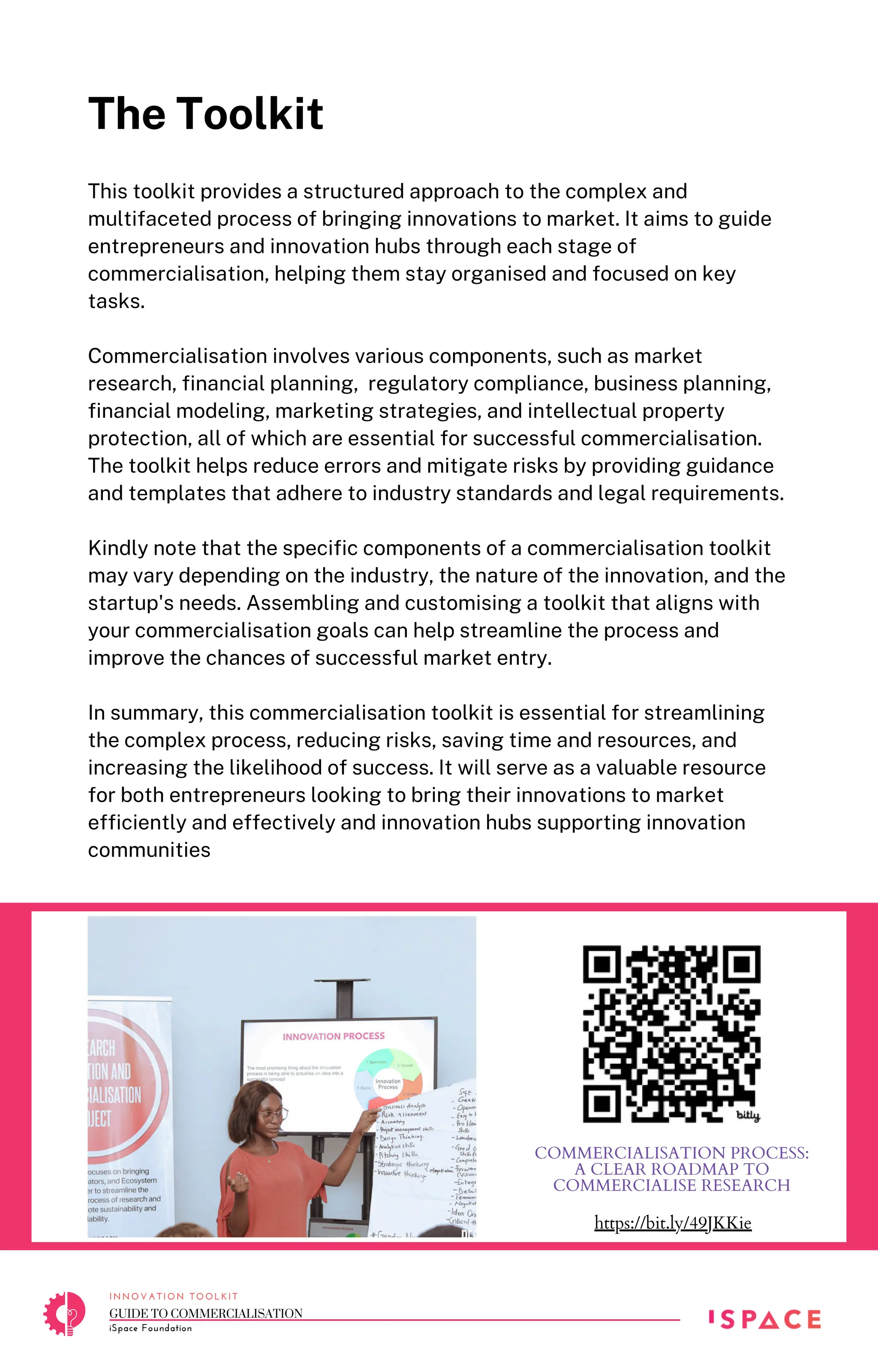 Research Innovation Commercialisation Toolkit | PDF