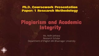 Plagiarism and Academic Integrity | PPTX