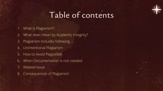 Plagiarism and Academic Integrity | PPTX