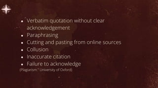 Plagiarism and Academic Integrity | PPTX